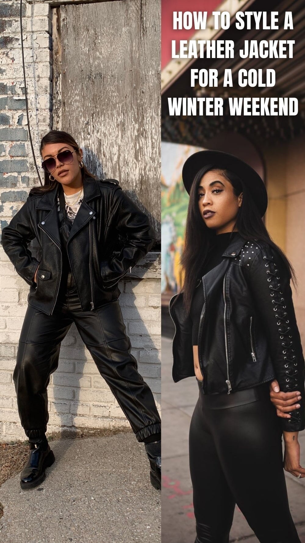 winter leather jacket