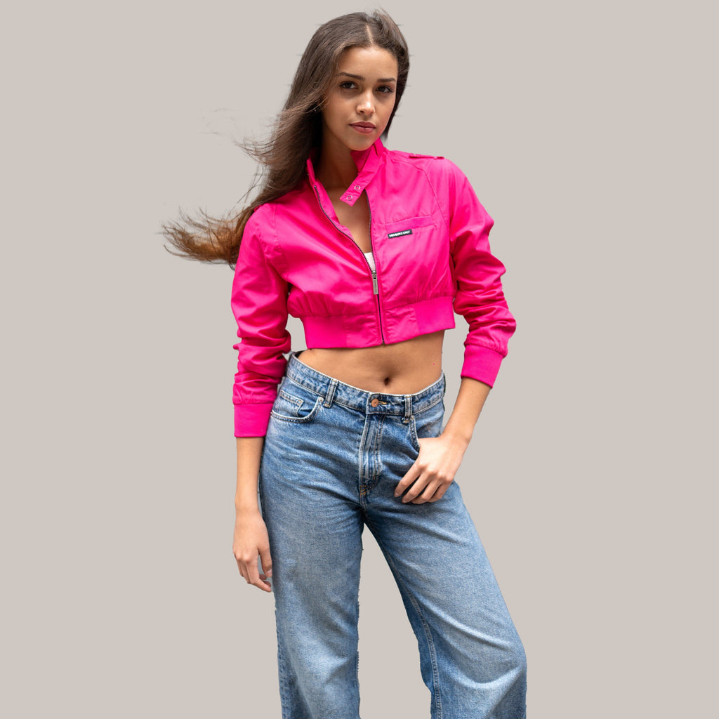 Women's Mini Cropped Racer Jacket – Members Only®